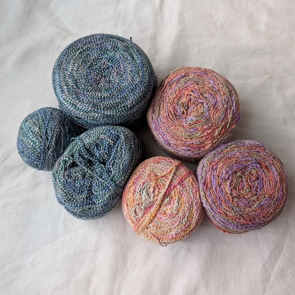 Other | Lot Of Multicolor Yarns 6 Wound Balls | Poshmark